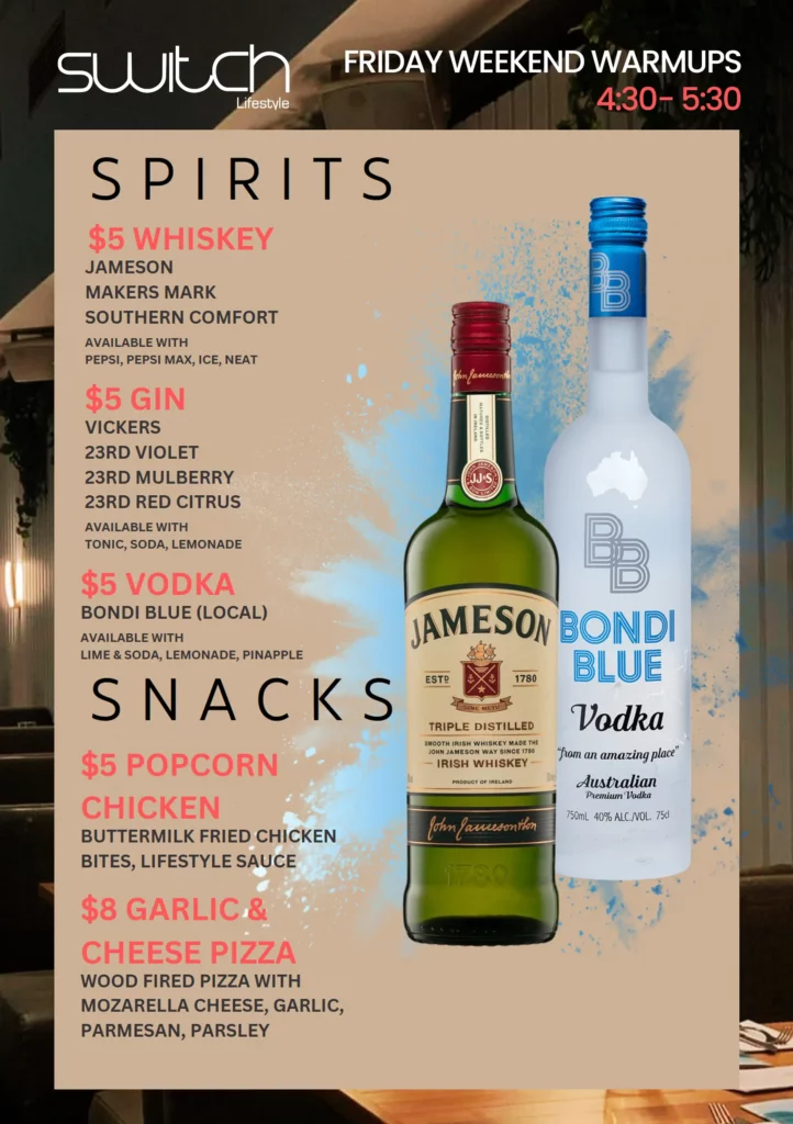 What's On at Switch Lifestyle Fountain Gate